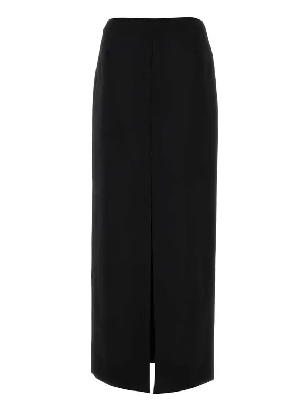 Givenchy Wool And Mohair Blend Skirt - Black