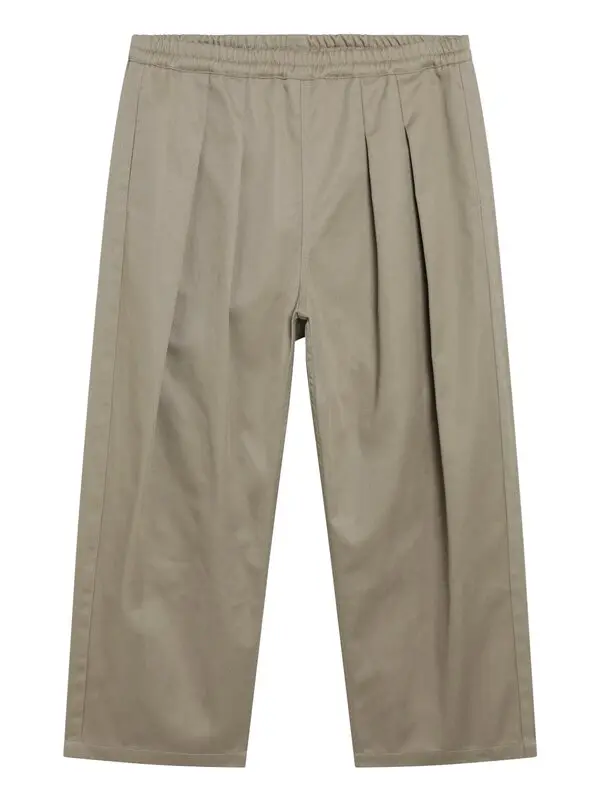 MAISON MARGIELA Low-crotch Cotton Gabardine Trousers - Cream