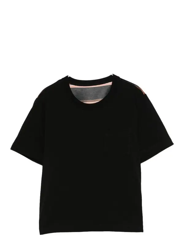 Sacai Striped Cotton T-shirt - Multicolor