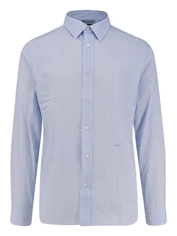Dior Cotton Shirt With Striped Motif - Multicolor