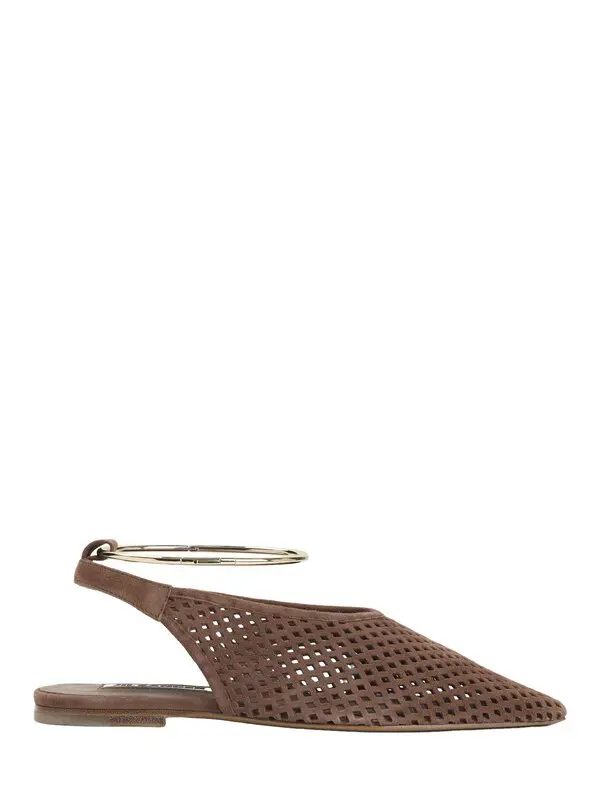 JIL SANDER Goat Leather Sling Back - Brown