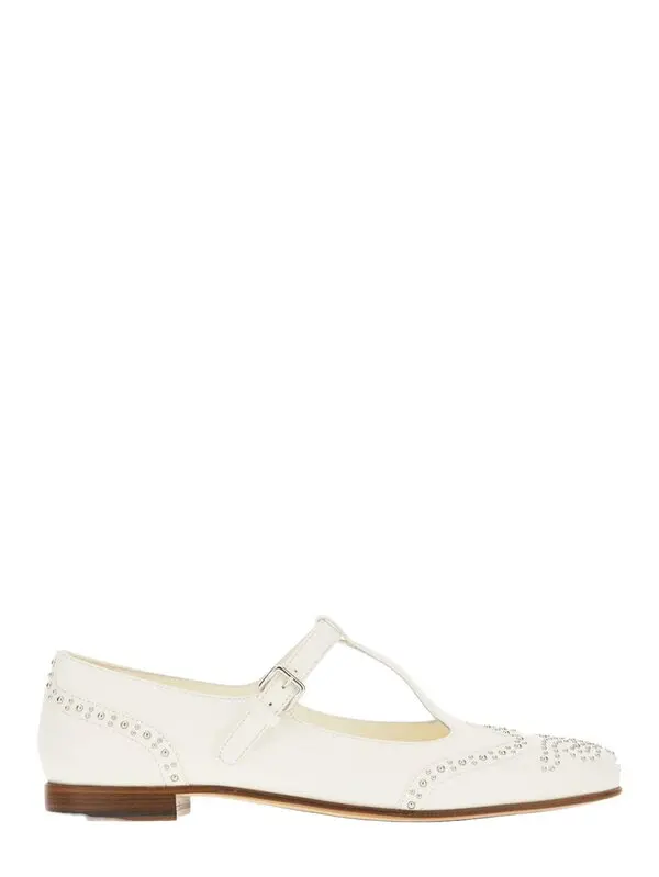Church's Leather Mary Jane Ballet Flats With Buckle-fastening Ankle Strap - Multicolor