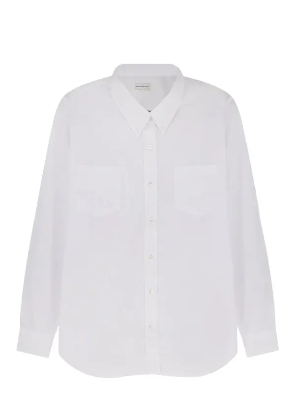 Dries Van Noten Cotton Button-up Shirt - White