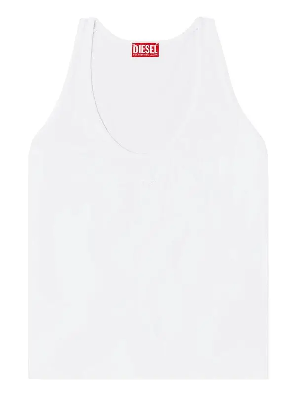 DIESEL® Ribbed Cotton Tank Top - Multicolor