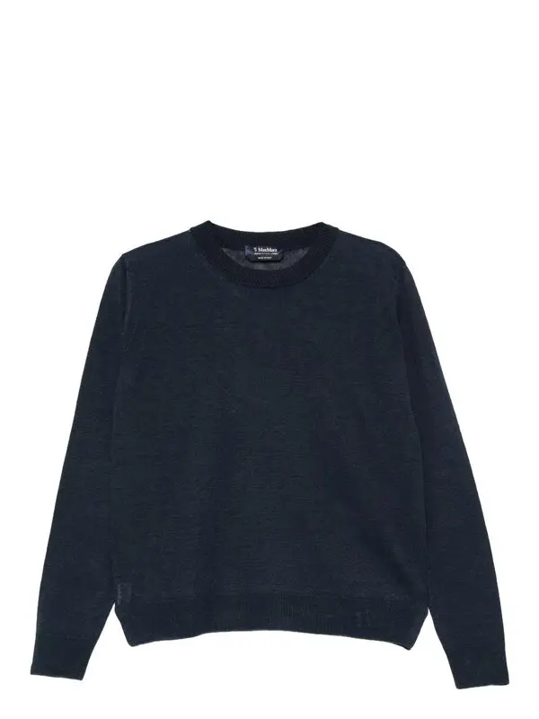 Max Mara Linen Crewneck Sweater - Multicolor