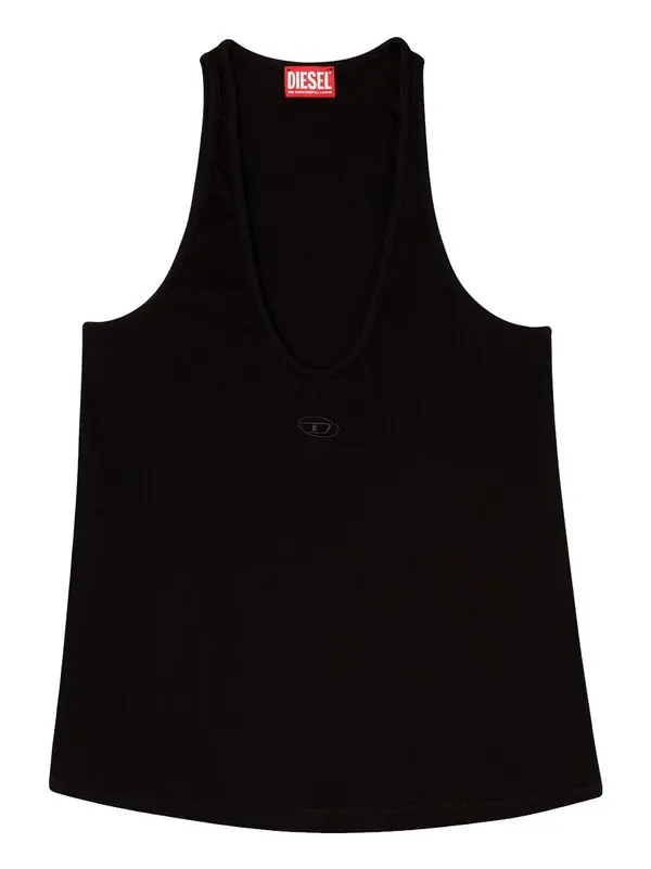 DIESEL® Ribbed Cotton Tank Top - Multicolor