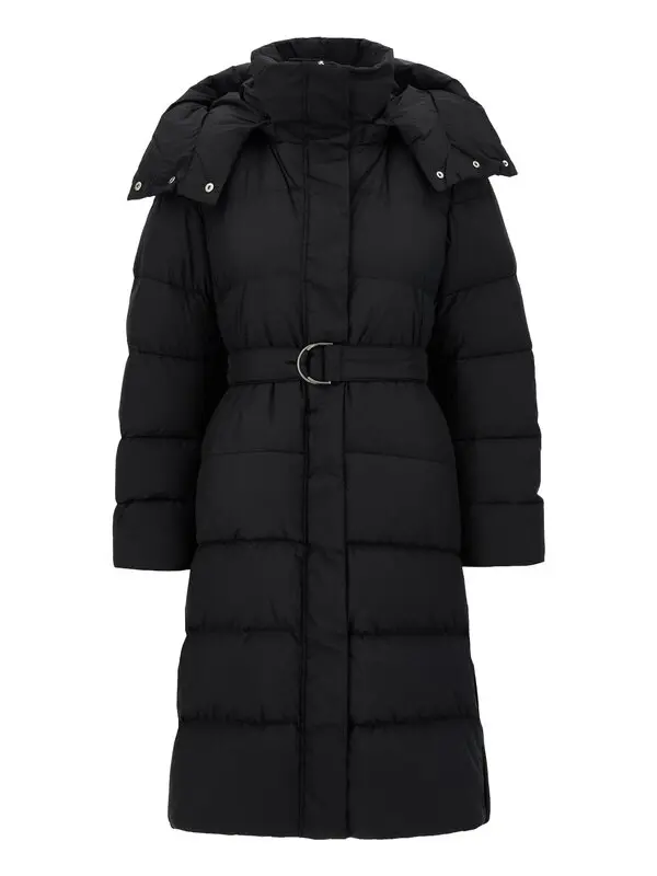 Sportmax Padded Belted Hooded Jacket - Multicolor