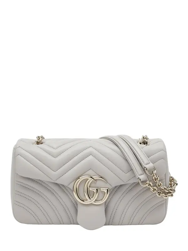 Gucci Gg Marmont Medium Shoulder Bag - Gray