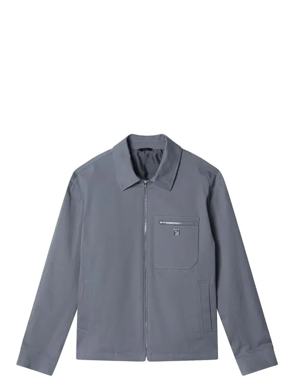 Fendi Grey Gabardine Blouson - Gray
