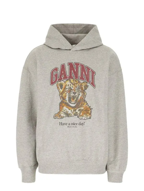 GANNI Graphic Print Hoodie - Multicolor