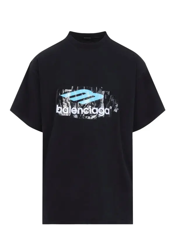 Balenciaga Oversized T-shirt - Black