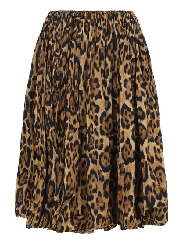 Alaïa A-line Skirt - Brown