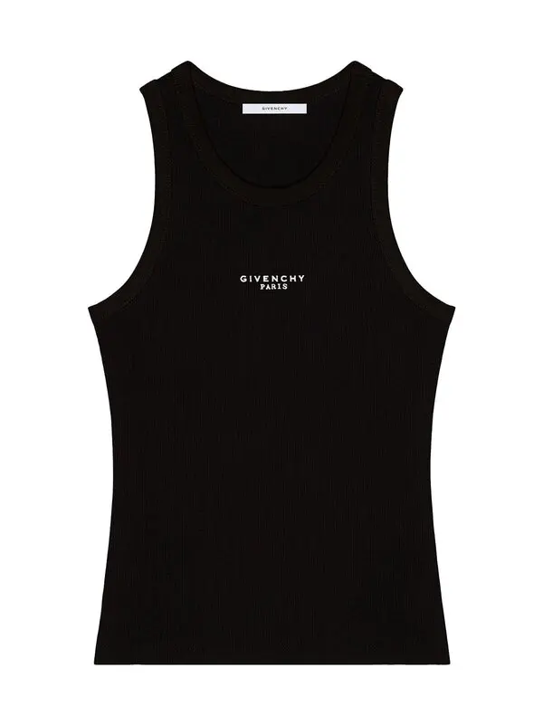 Givenchy Cotton Blend Tank Top - Black
