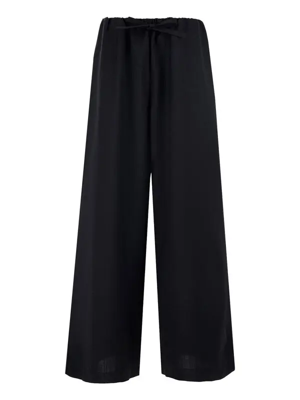 TOTEME Wool Trousers - Black