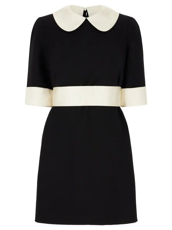 Dolce & Gabbana Contrasting Collar Dress - Multicolor