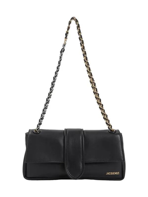 Jacquemus Le Bambino Chaine Lamb Leather Handbag - Black