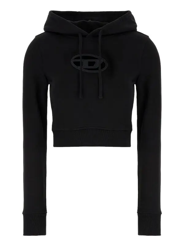 DIESEL® Cropped Logo Hoodie - Multicolor