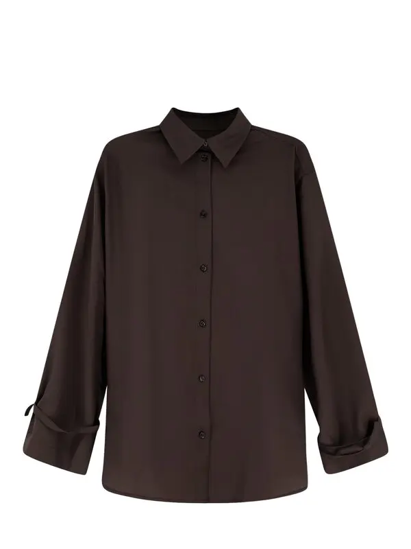 TOTEME Tie-cuff Wool Shirt - Multicolor