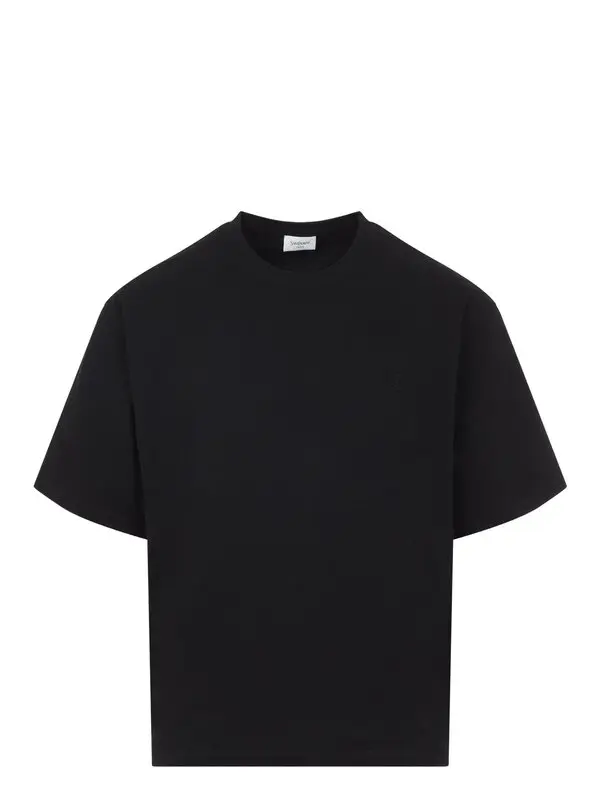 Saint Laurent Cotton T-shirt - Black