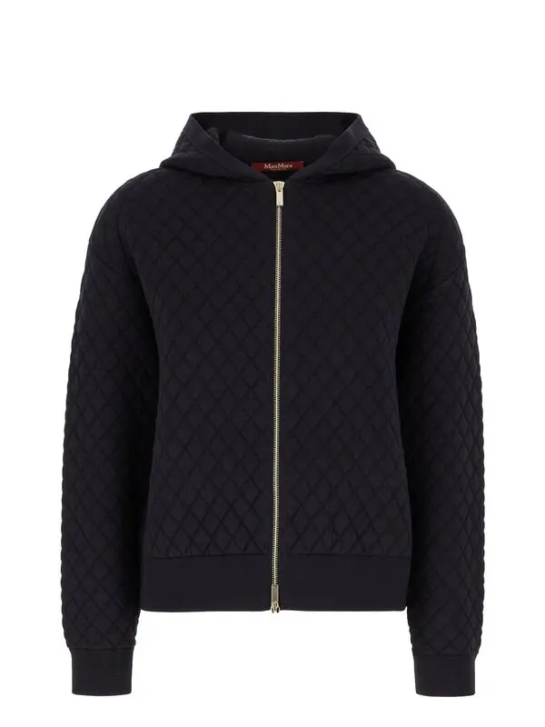 Max Mara Quilted Zip-up Hoodie - Multicolor