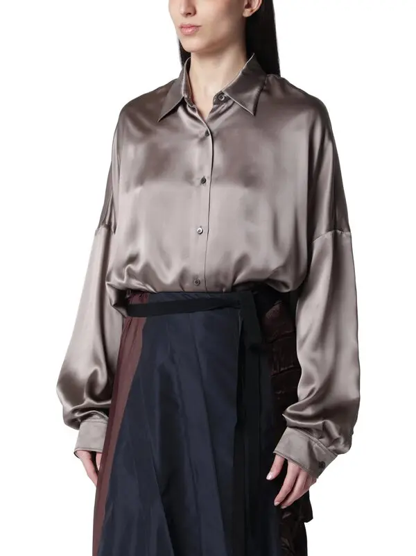 Dries Van Noten Silk Shirt - Gray