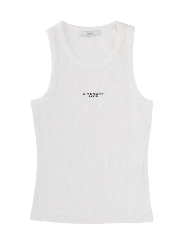 Givenchy Logo Tank Top - White
