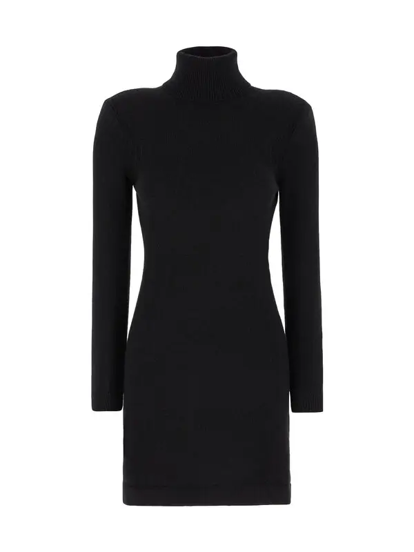 TOM FORD Turtleneck Knit Dress - Multicolor