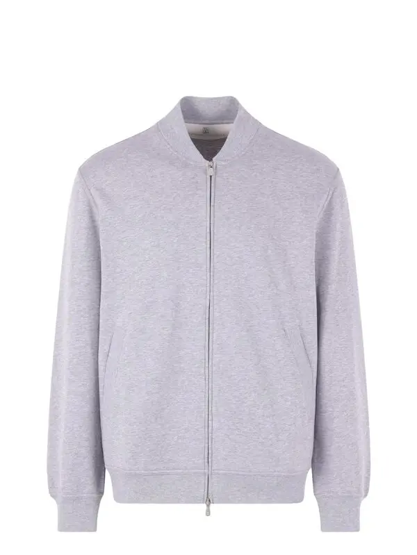Brunello Cucinelli Cotton Zip Up Sweatshirt - Multicolor