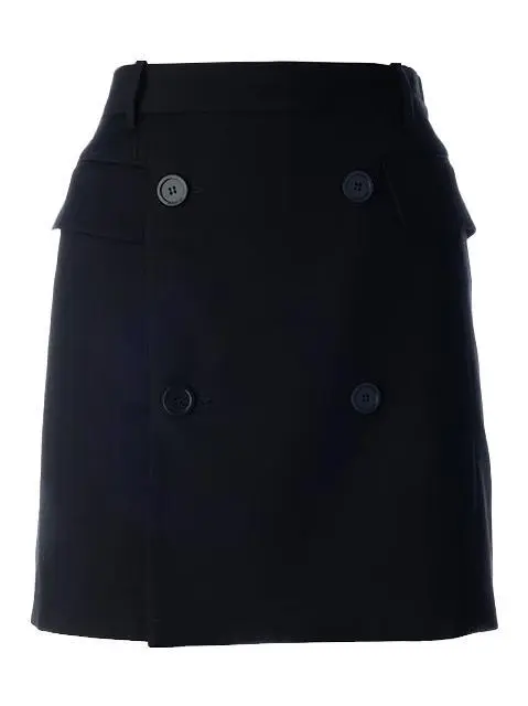 Balenciaga Button Detail Skirt - Multicolor