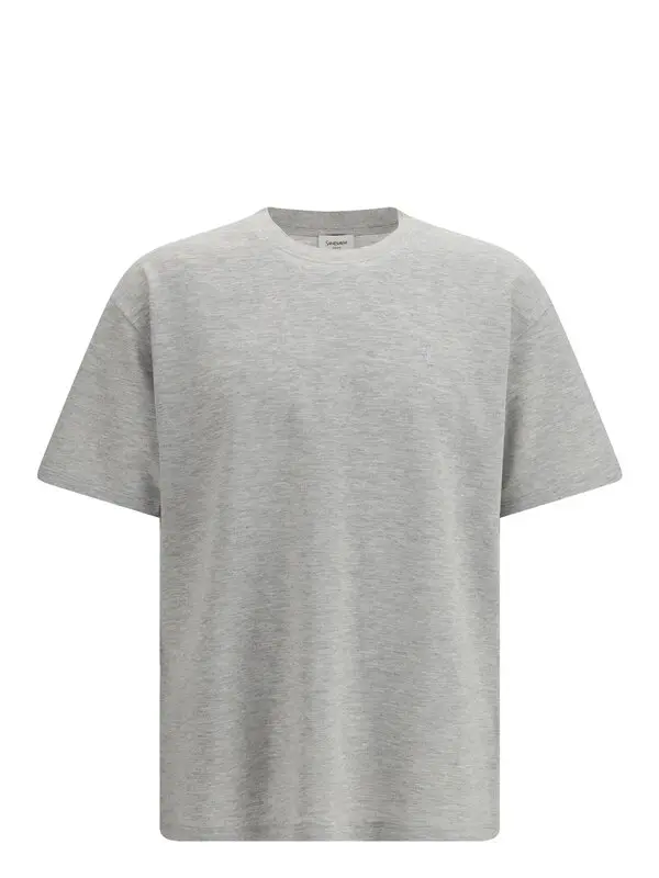 Saint Laurent Cassandre Piqué T-shirt - Gray