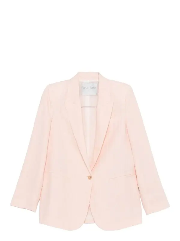 FORTE_FORTE Linen Single-breasted Jacket - Multicolor