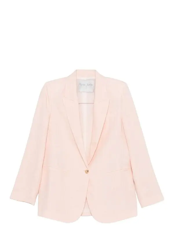 FORTE_FORTE Linen Single-breasted Jacket - Multicolor