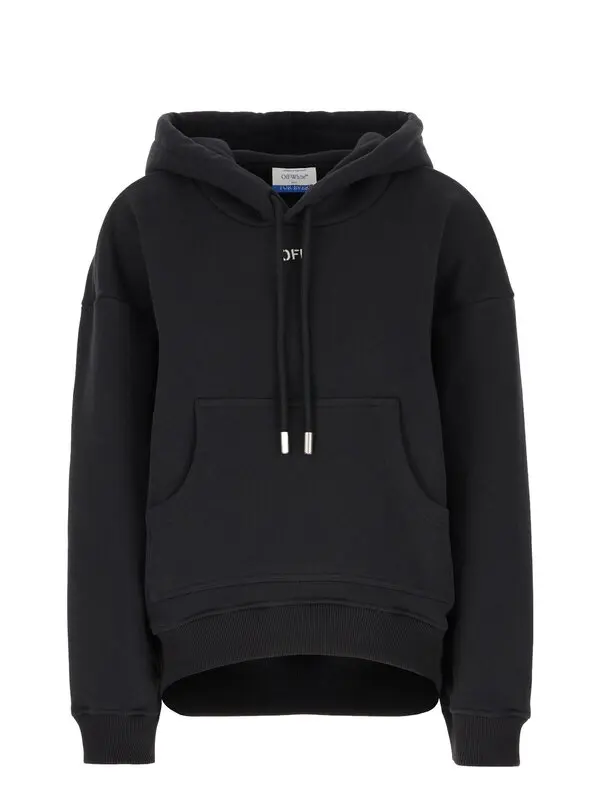 Off-White Hooded Sweatshirt With Logo - Multicolor