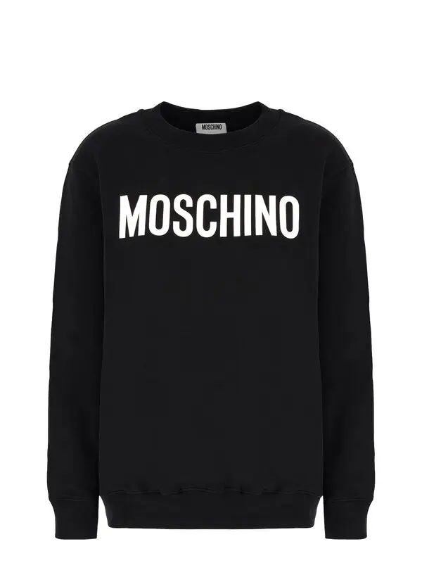 Moschino Crewneck Sweatshirt With Logo - Multicolor