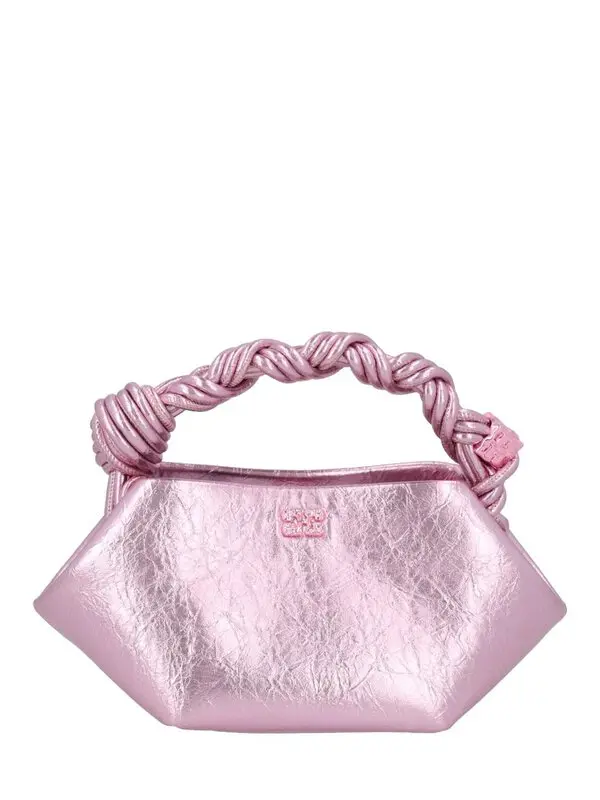 GANNI Mini Bou Bag With Knotted Handle - Pink