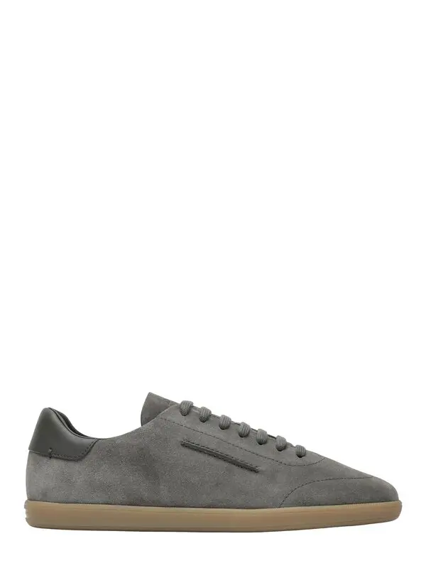 Zegna Grey Suede Sneakers - Gray
