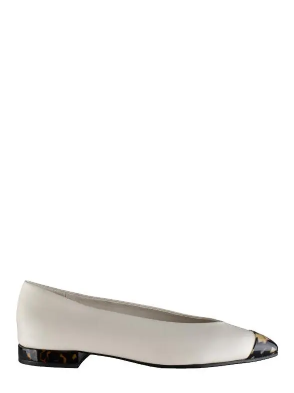 Loro Piana Rebecca Ballerinas - White