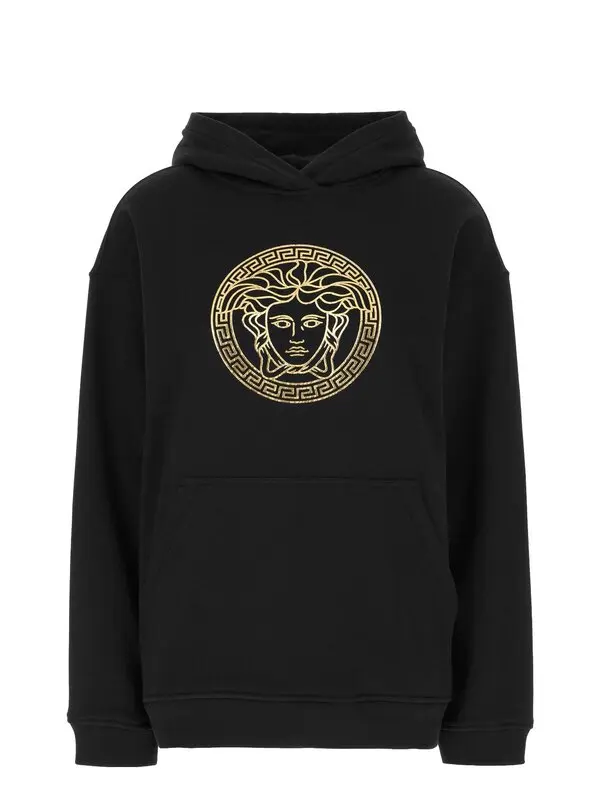 Versace Black Medusa Logo Hoodie - Multicolor