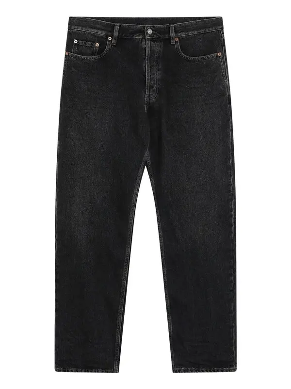 Saint Laurent Mick Jeans In Denim - Black