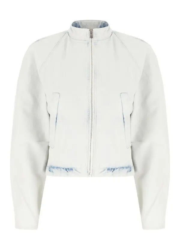 Alaïa Cropped Denim Jacket - Multicolor