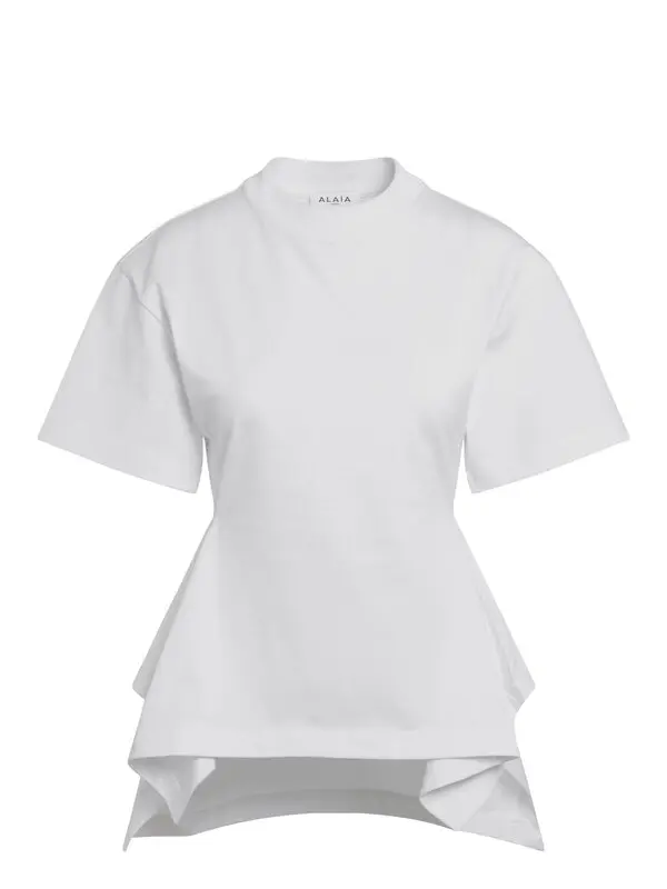 Alaïa Panelled Cotton T-shirt - White