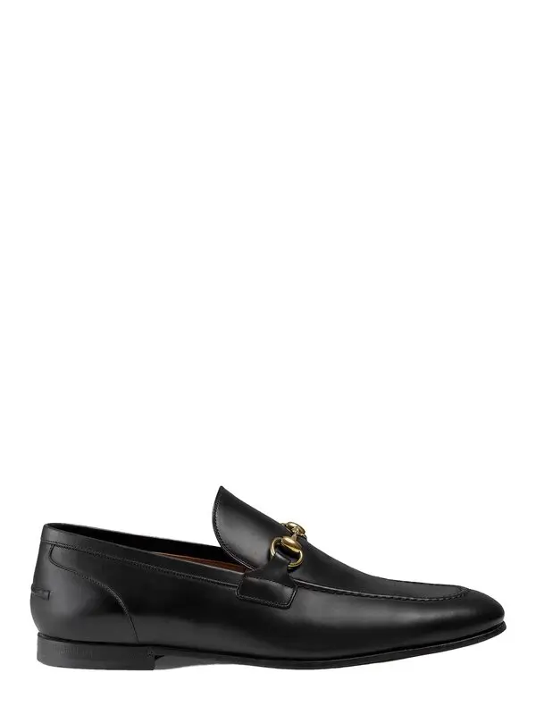 Gucci Jordaan Leather Loafers With Horsebit Detail - Multicolor