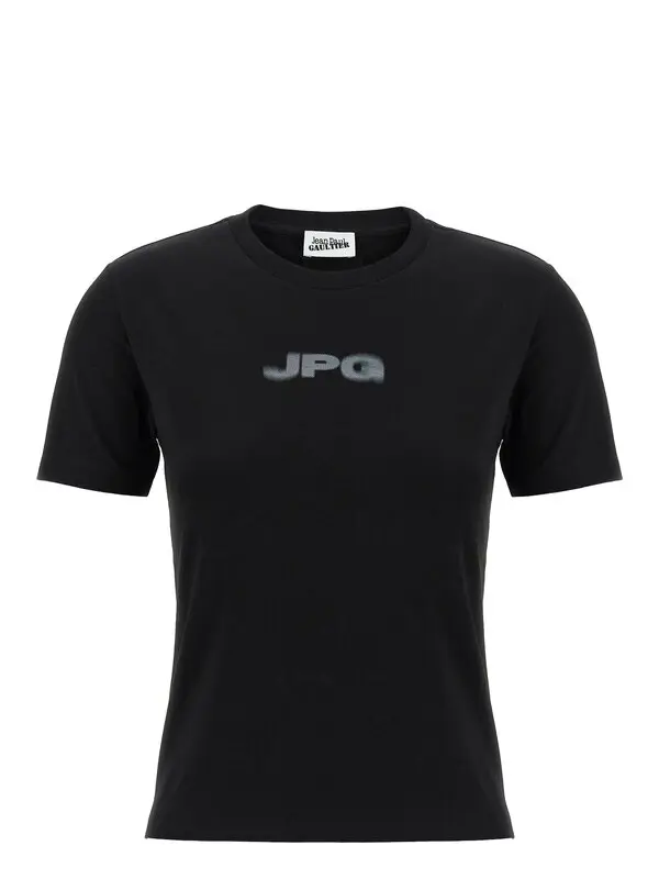 JEAN PAUL GAULTIER Jpg Baby Tee" T-shirt - Black