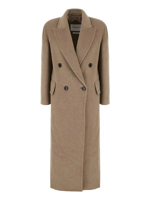 Max Mara Double Breasted Tailored Coat - Multicolor