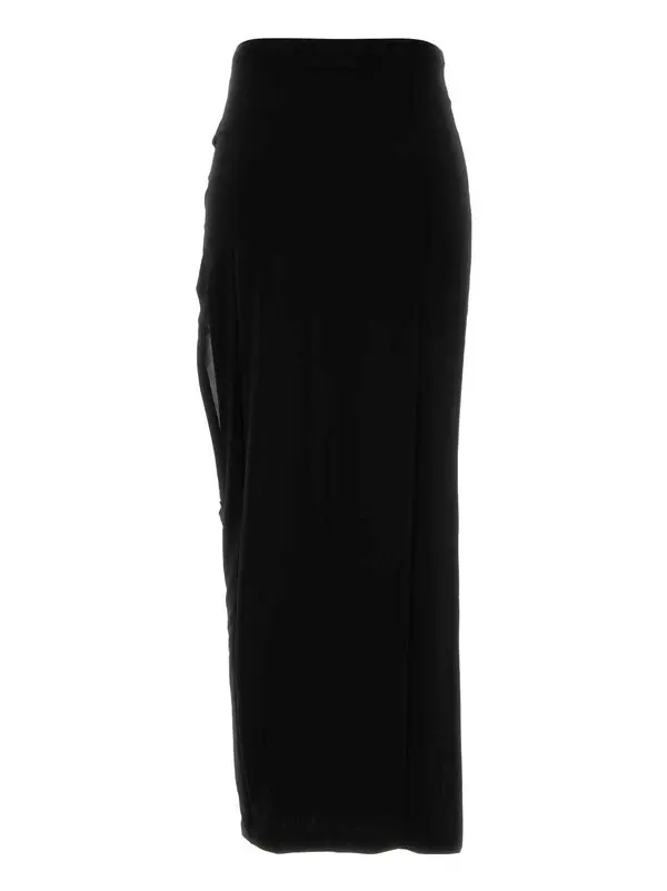 JEAN PAUL GAULTIER Stretch Rayon Skirt - Black