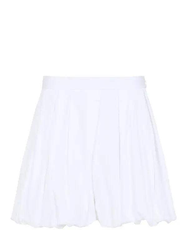 JIL SANDER Voluminous Cotton Bermuda - White