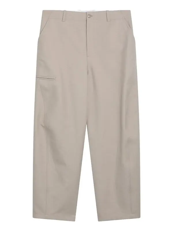 Givenchy Beige Cotton Trousers - Cream