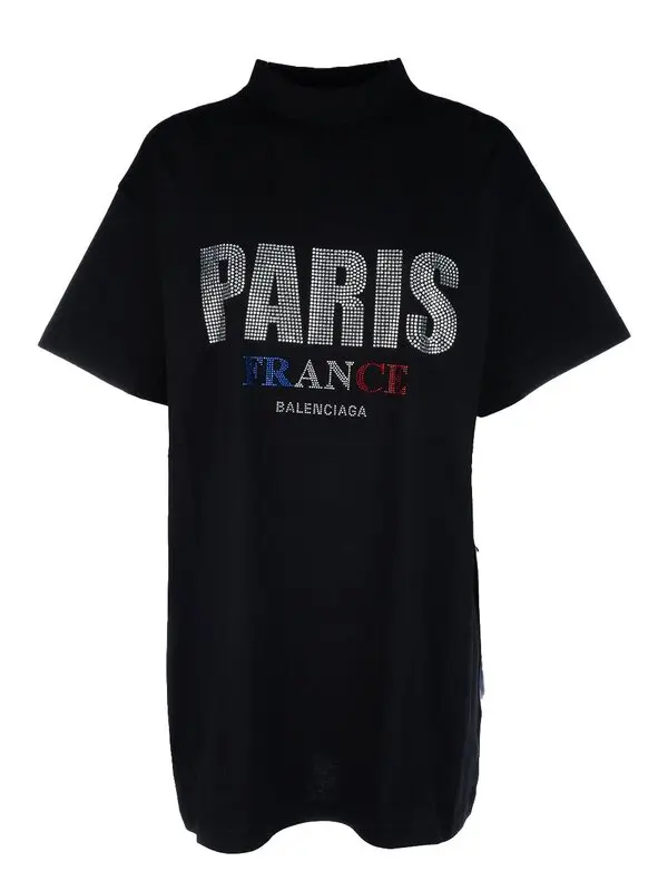 Balenciaga Embellished Logo T-shirt - Multicolor