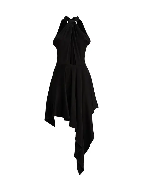 Stella McCartney Black Asymmetrical Dress - Multicolor