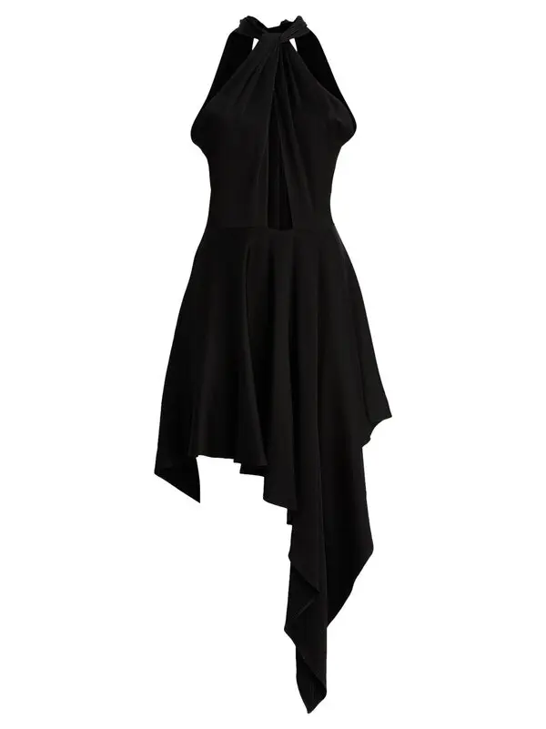 Stella McCartney Black Asymmetrical Dress - Multicolor